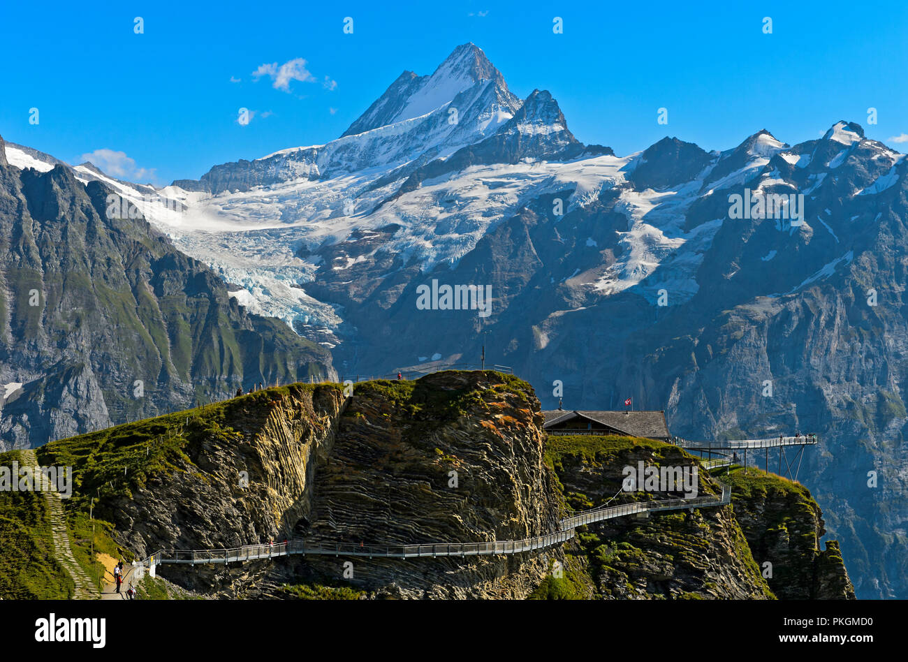 First Cliff Walk by Tissot with lookout platform in the hiking area ...