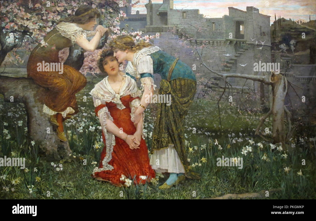 Hale Edward Matthew - the Three Princesses Stock Photo - Alamy