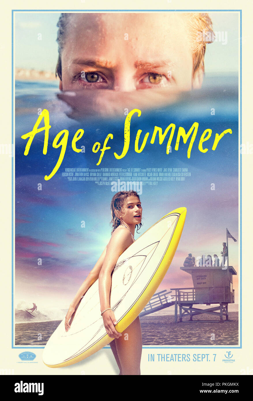 AGE OF SUMMER, US poster, from top: Percy Hynes White, Charlotte Sabina ...
