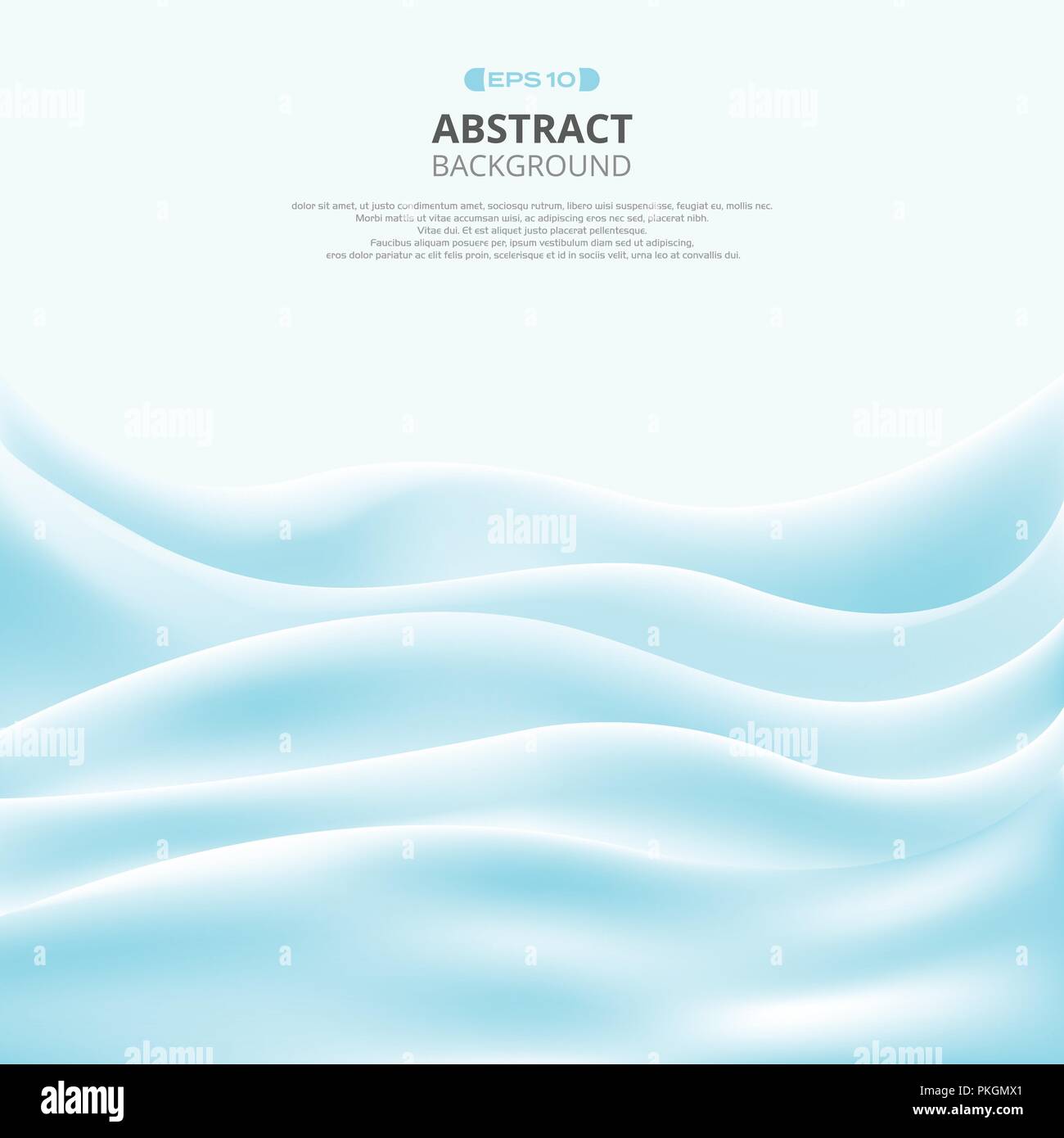 Abstract of wave soft blue sea gradient pattern background ...