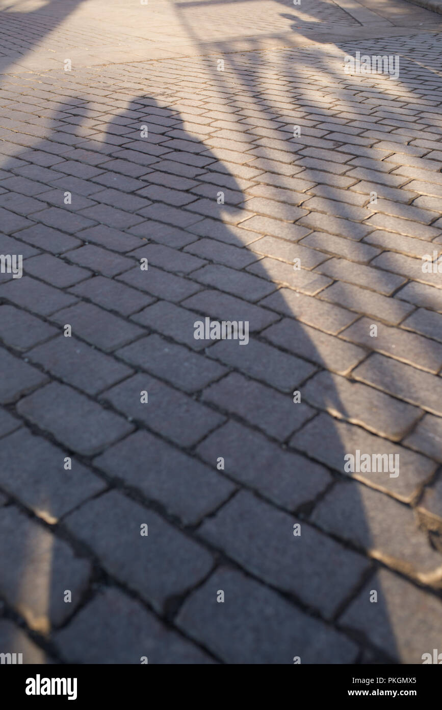 Shadow on the pavement. Street photography Stock Photo - Alamy