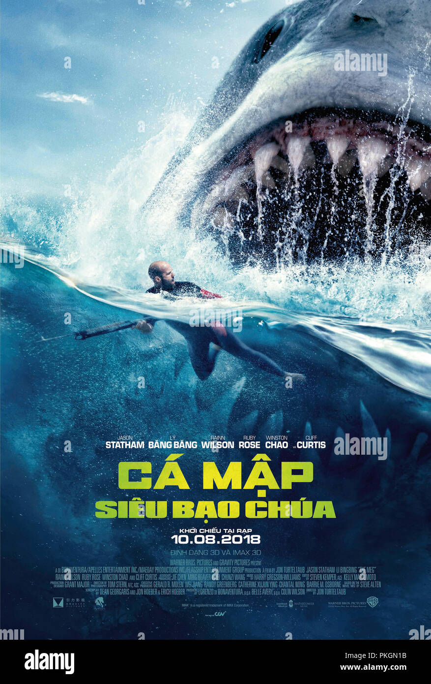 THE MEG, Vietnamese poster, Jason Statham, 2018. © Warner Bros ...