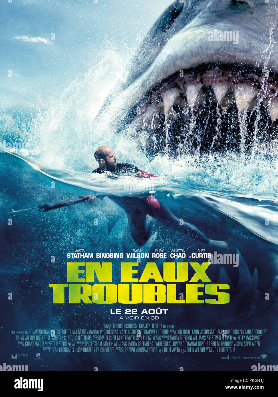 THE MEG, (aka EN EAUX TROUBLES), poster from France, Jason Statham ...