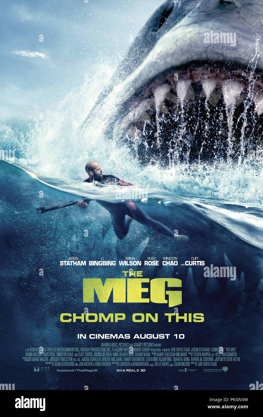 THE MEG, British poster, Jason Statham, 2018. © Warner Bros. /Courtesy ...