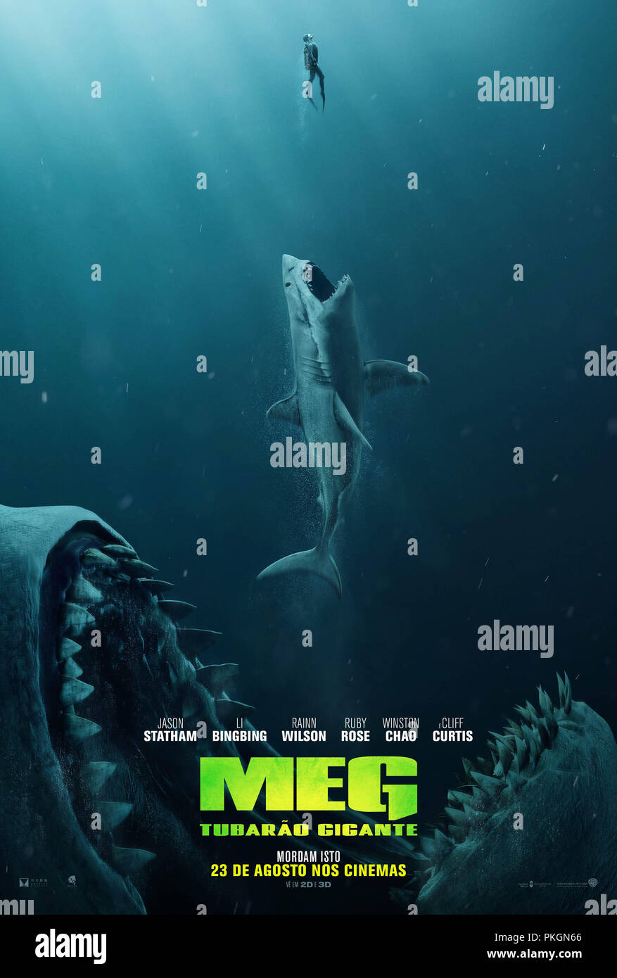 THE MEG, poster from Portugal, 2018. © Warner Bros. /Courtesy Everett ...