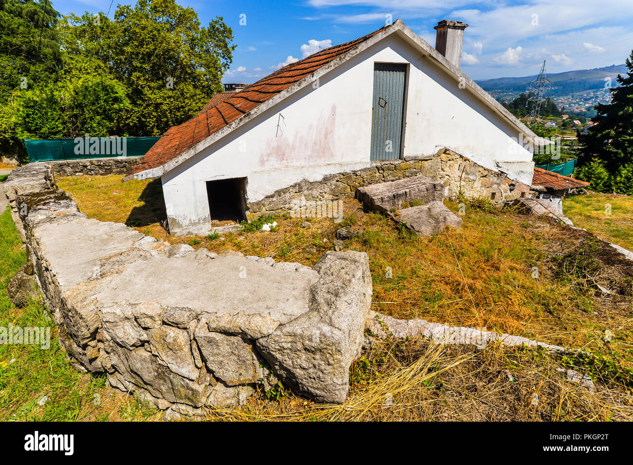A traditional house in Redondela - Galicia, Spain Stock Photo - Alamy