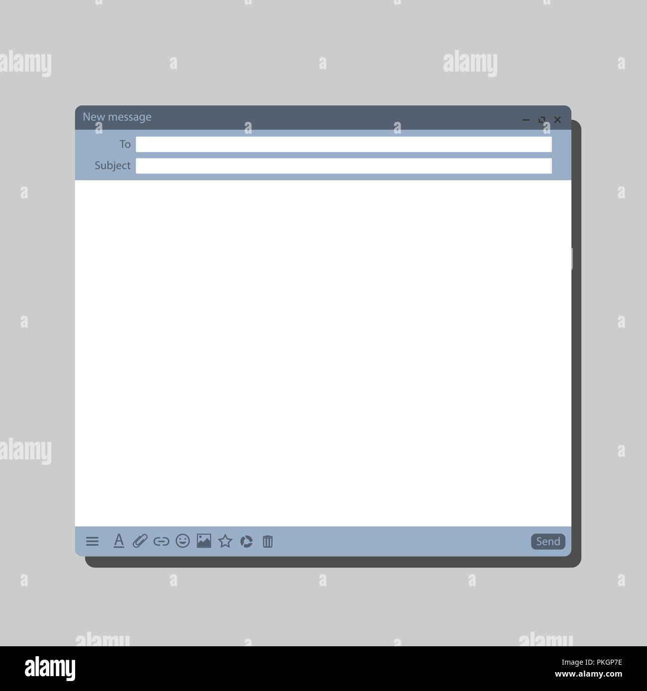 Email window Stock Vector Images - Alamy