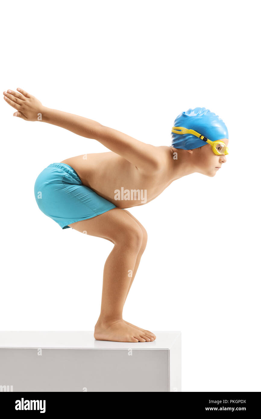 Little kid jumping swimming pool hi-res stock photography and images ...