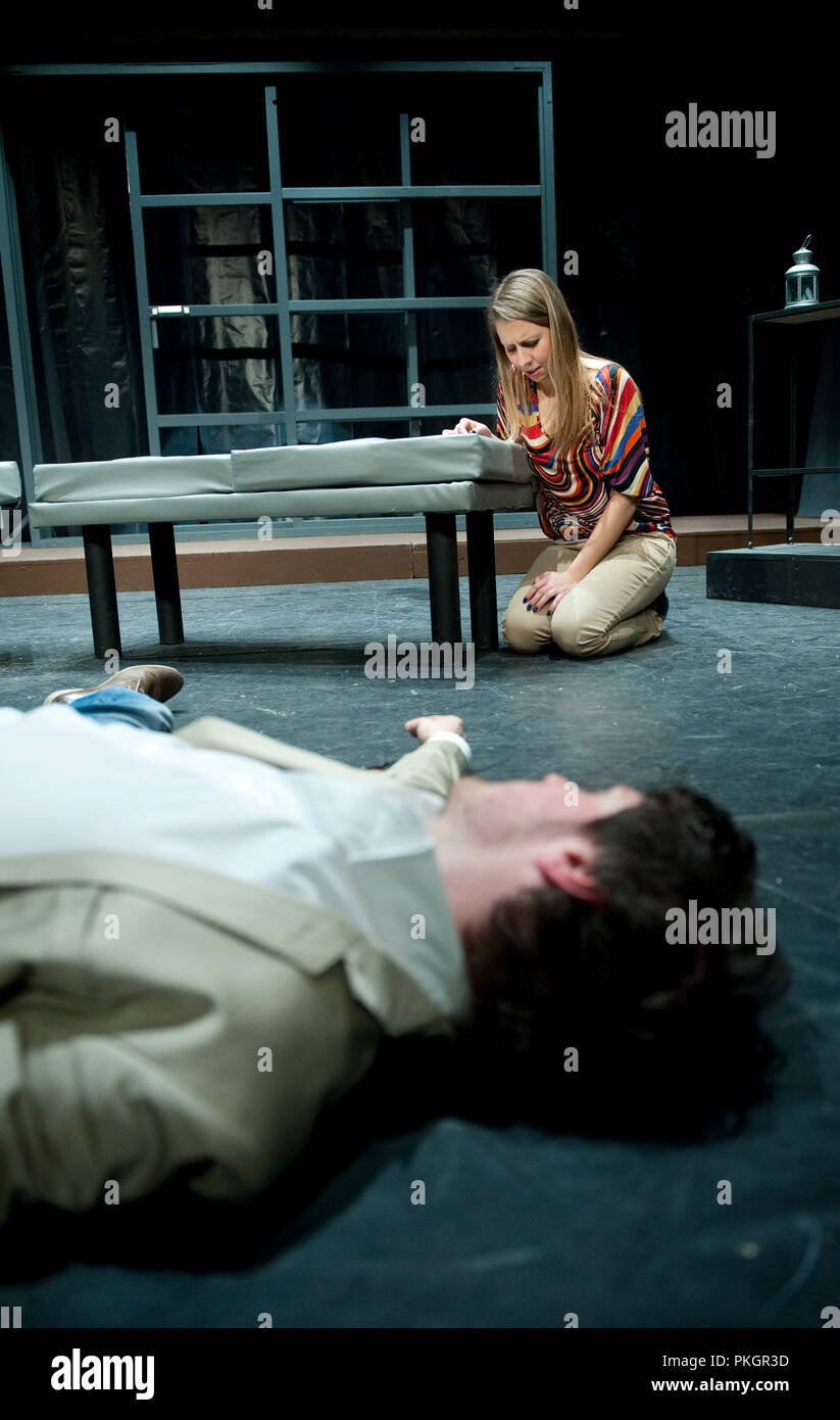Theatre company De Dijlezonen playing "Ten Little Indians" from Agatha ...