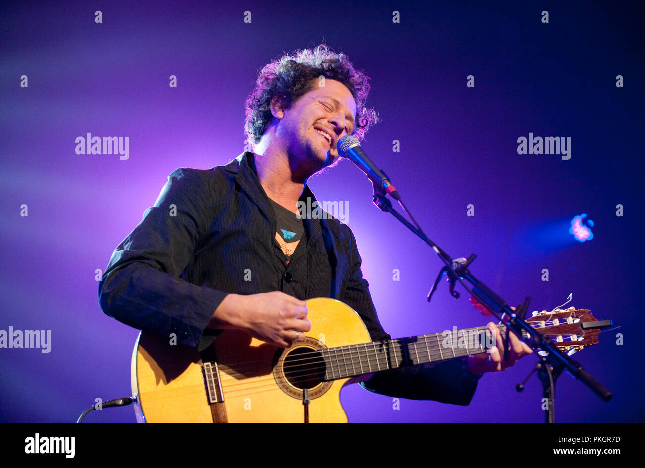 Concert of the Belgian singer Tom Pintens in the Amerikaans Theater ...