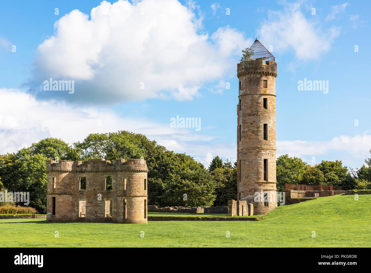 Remains of Eglinton Castle, Kilwinning, Ayrshire, Scotland. Eglinton ...