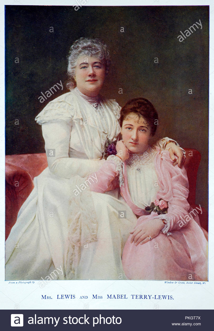 Mrs Kate Lewis, 1844 – 1924, was an English actress with her youngest ...