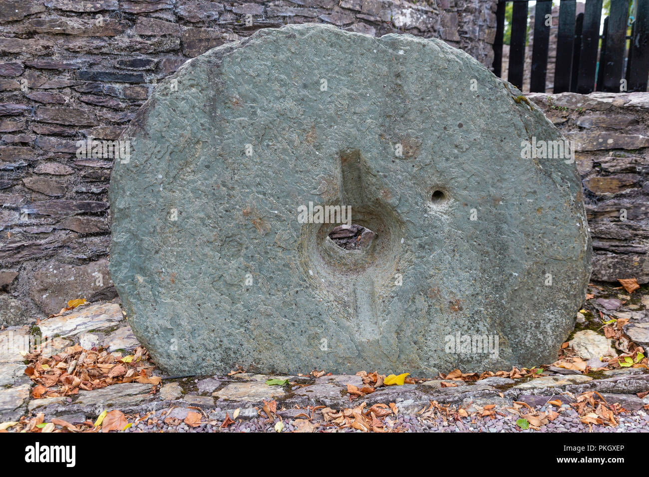 Mill Stone Bealick Mill Macroom, County Cork Ireland Stock Photo - Alamy