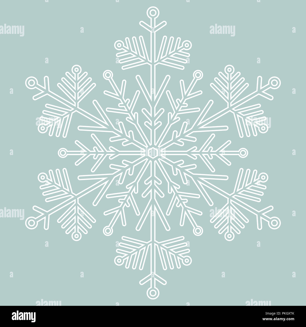 Pretty round snowflake hi-res stock photography and images - Alamy