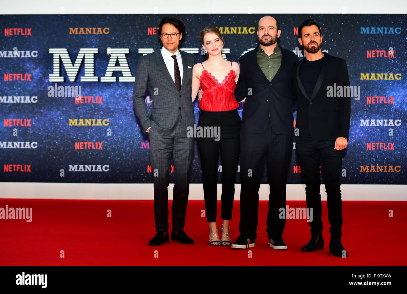 Director Cary Fukunaga, Emma Stone, Writer Patrick Somerville and ...