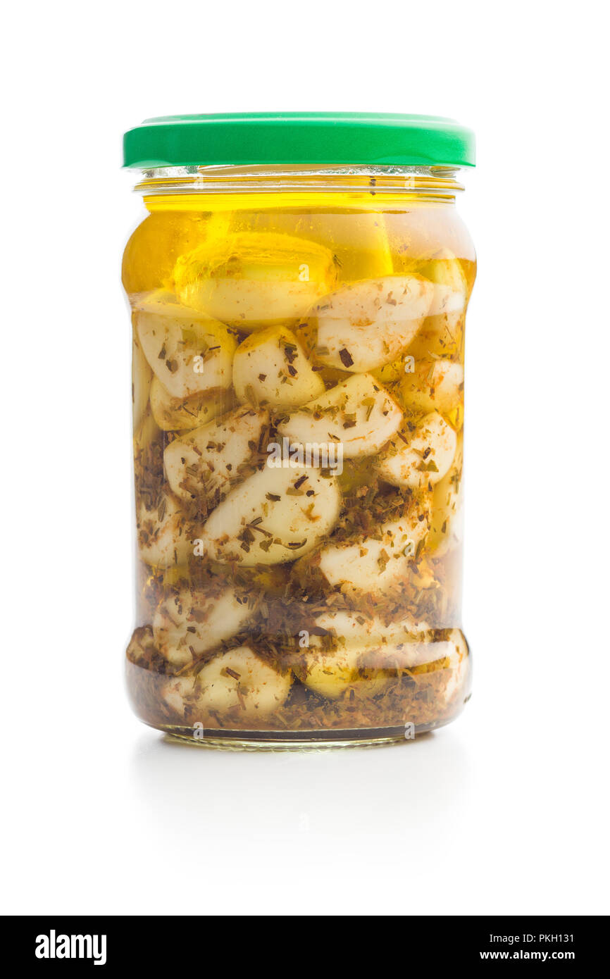 Garlic in glass jar hi-res stock photography and images - Alamy