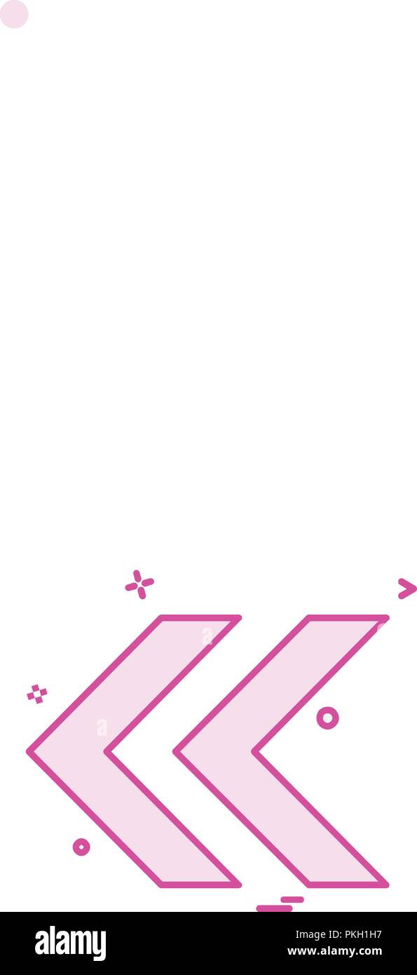 Left arrow icon design vector Stock Vector Image & Art - Alamy