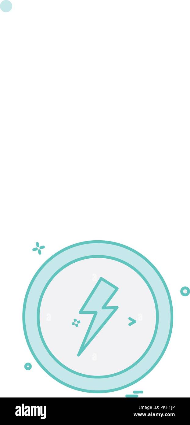 Electric current icon design vector Stock Vector Image & Art - Alamy