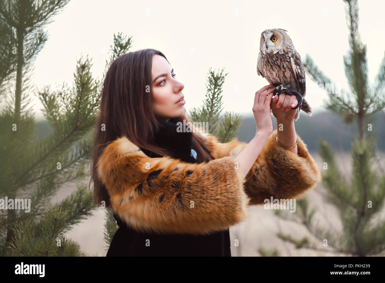 Owl Woman High Resolution Stock Photography and Images - Alamy