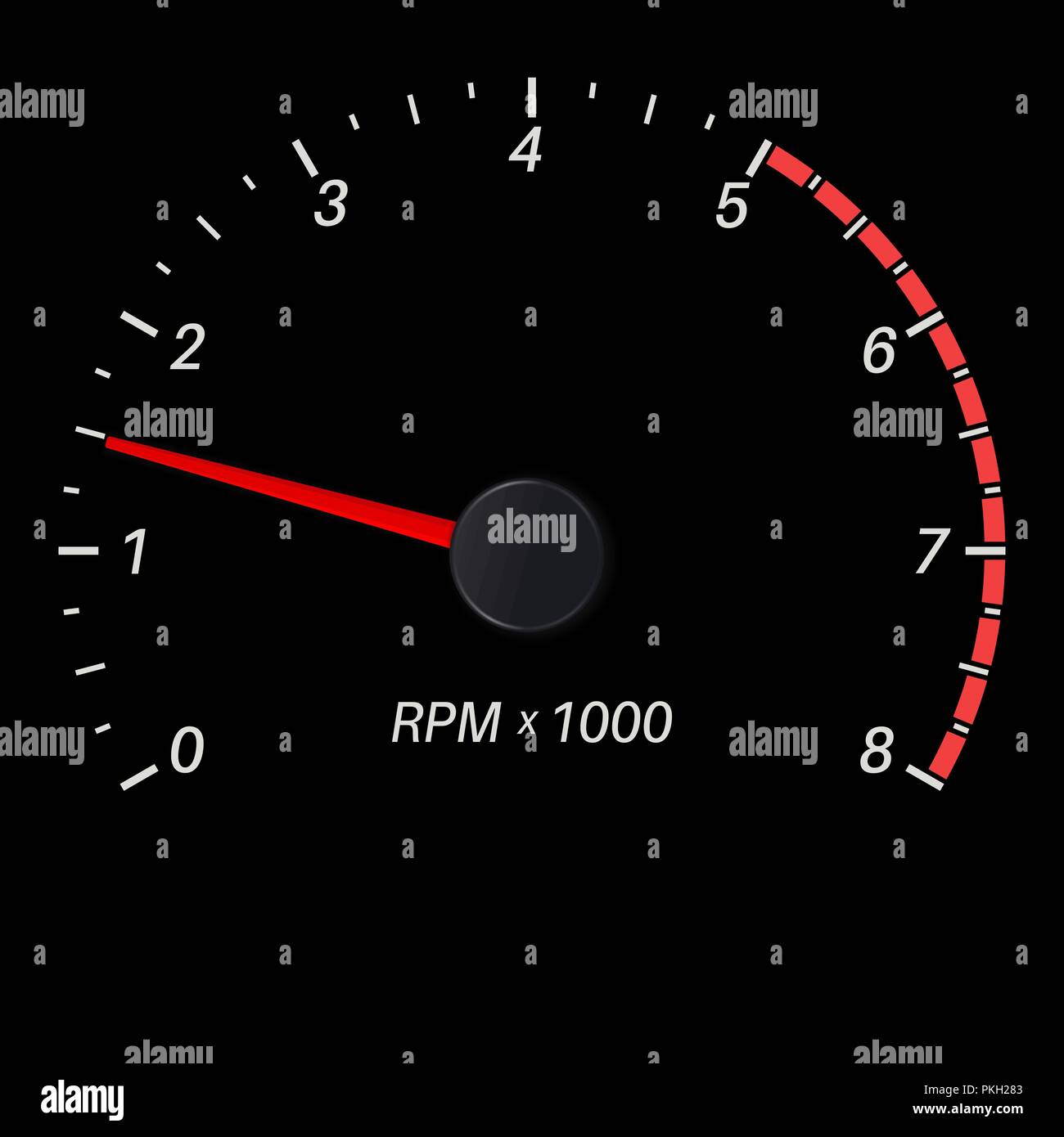 Tachometer. Black scale Stock Vector Image & Art - Alamy