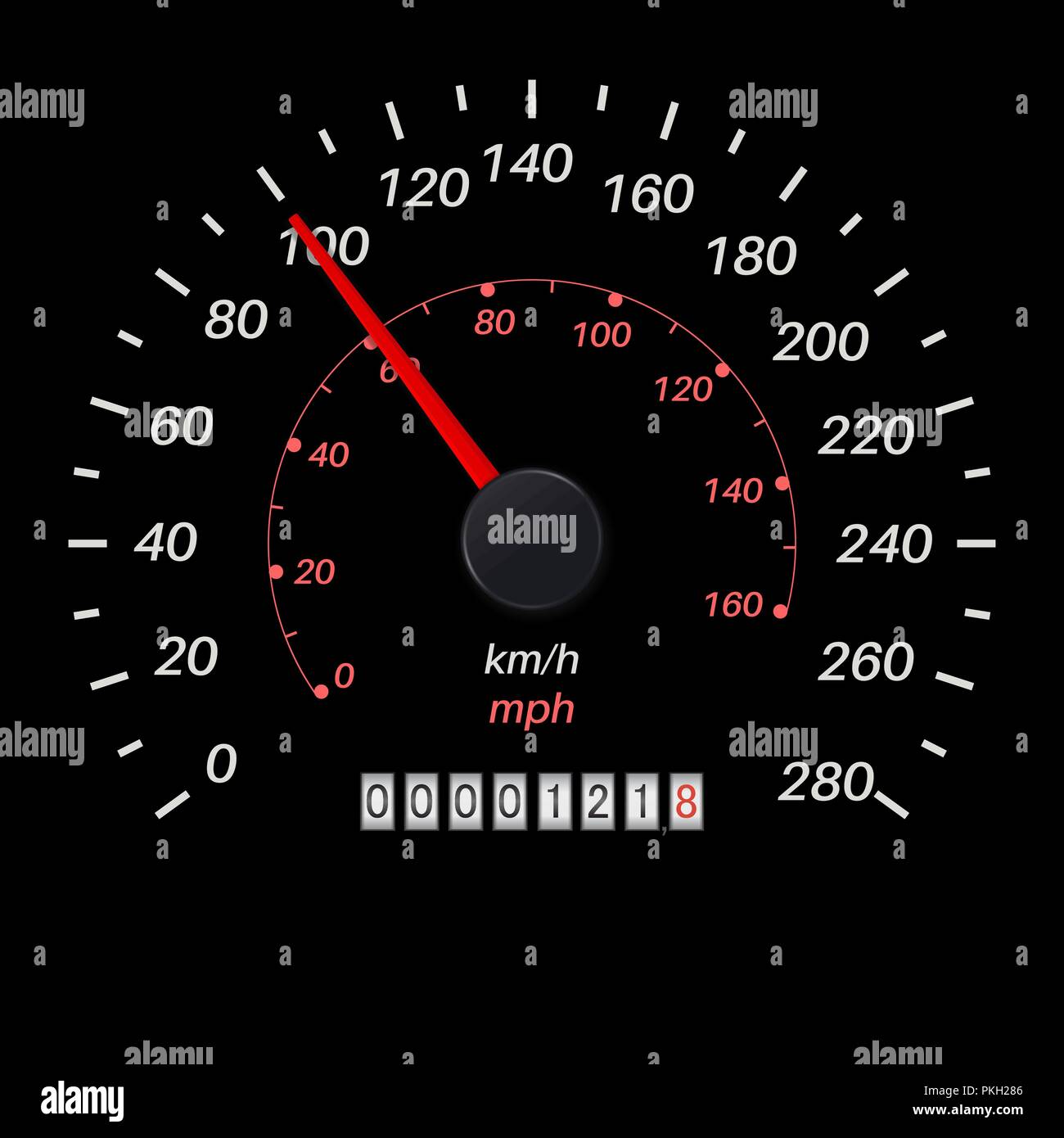 Speedometer. Black scale Stock Vector Image & Art - Alamy