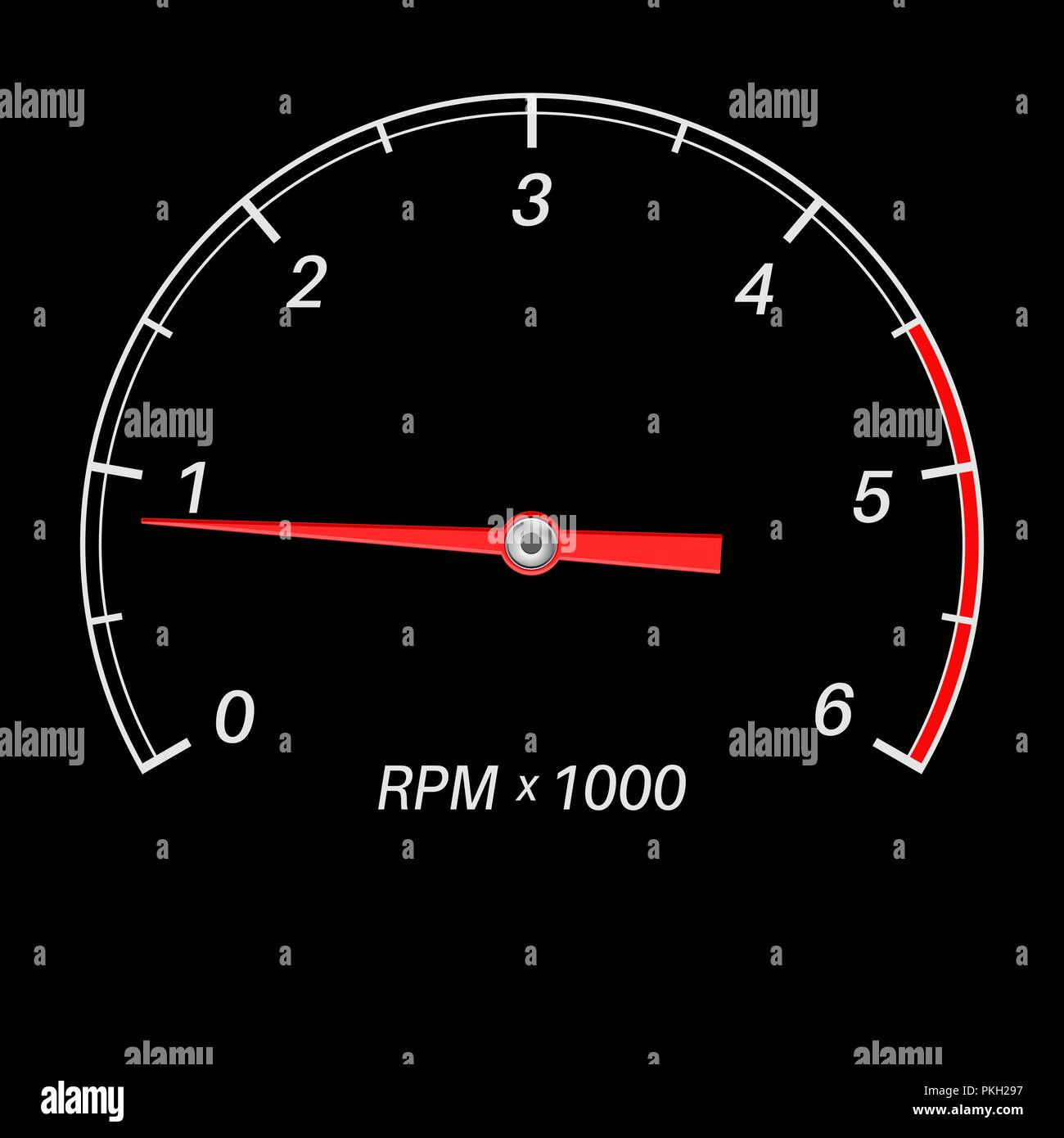 Tachometer. Black scale Stock Vector Image & Art - Alamy