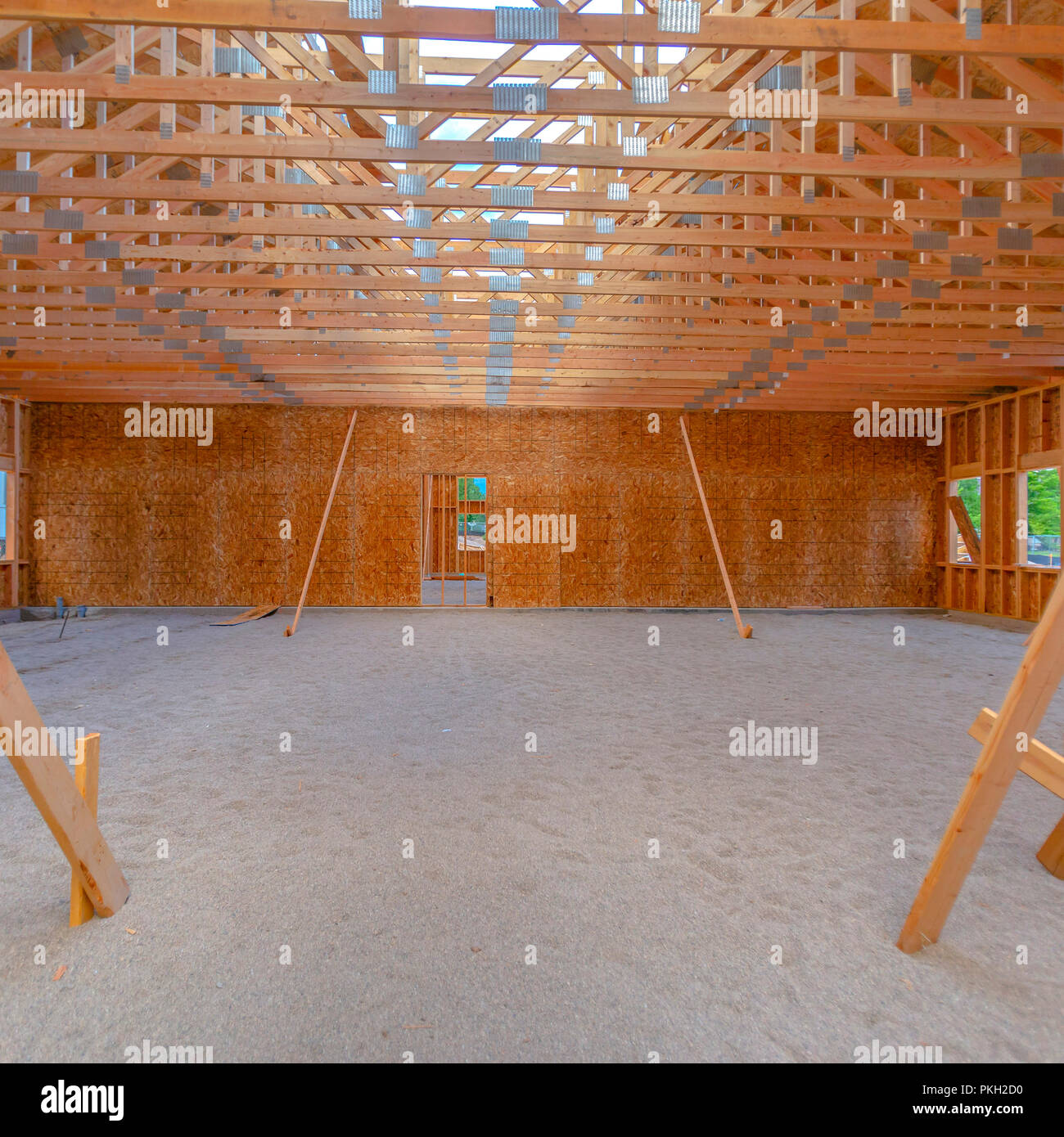 Construction project interior of a building square Stock Photo - Alamy