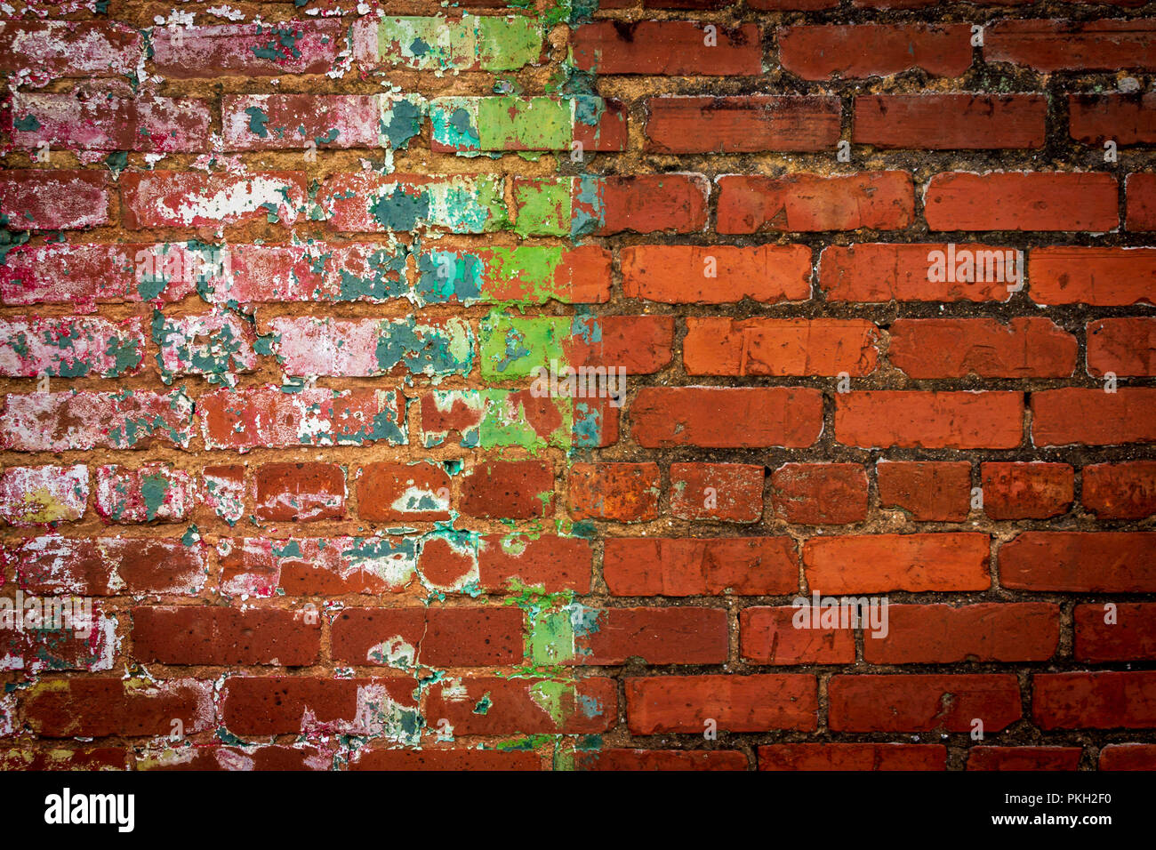 Painted Brick Wall Stock Photo - Alamy