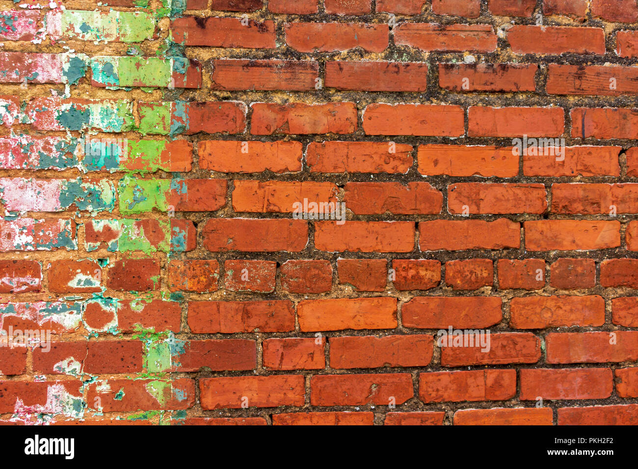 Painted Brick Wall Stock Photo - Alamy
