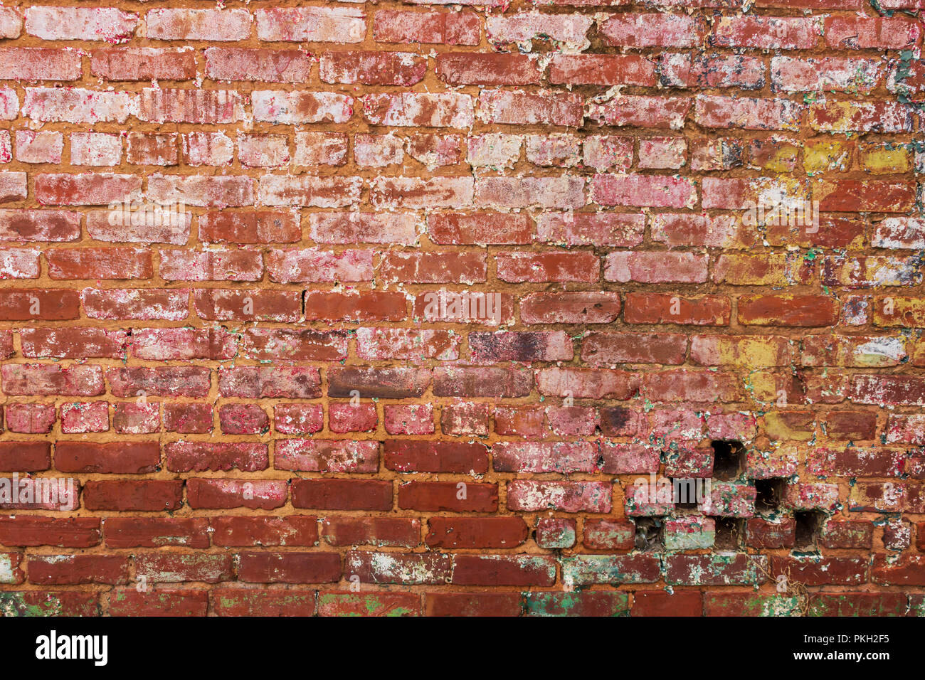 Rustic, Red Brick Wall Stock Photo - Alamy