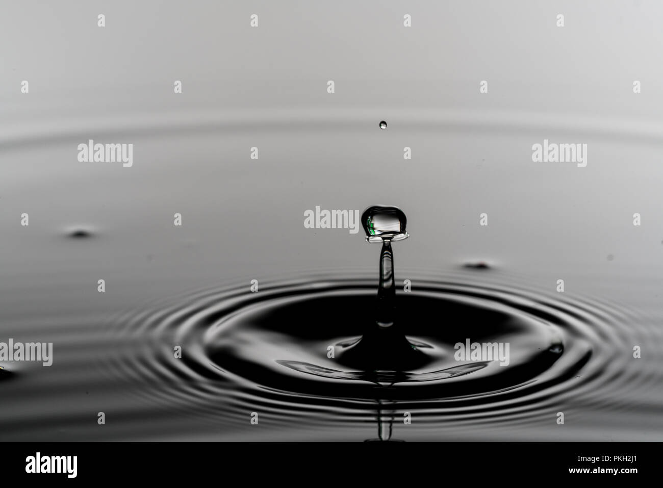 Water surface with droplets Stock Photo - Alamy