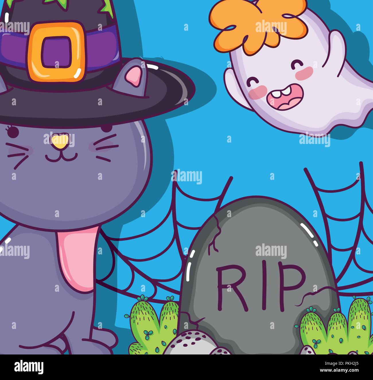 Halloween and kids cartoons Stock Vector Image & Art - Alamy