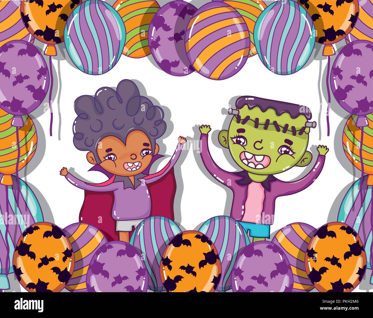 Halloween and kids cartoons Stock Vector Image & Art - Alamy