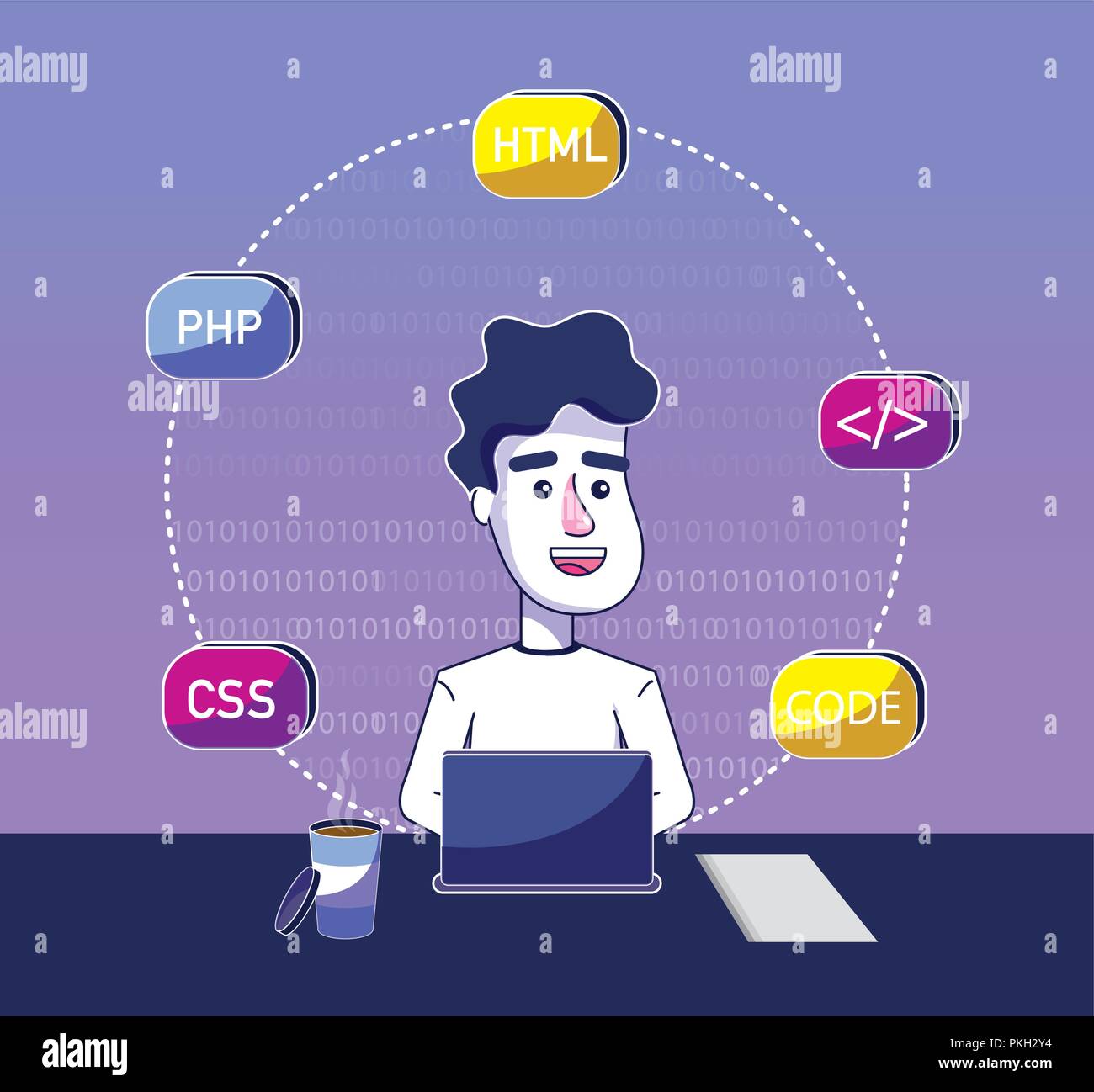 Software programmer cartoon Stock Vector Image & Art - Alamy