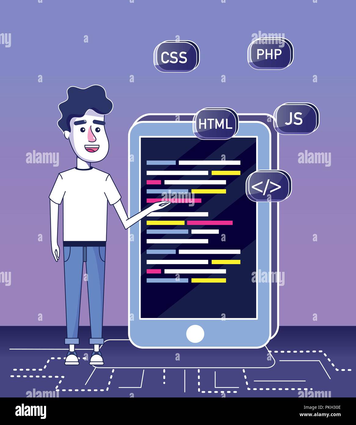 Software programmer cartoon Stock Vector Image & Art - Alamy