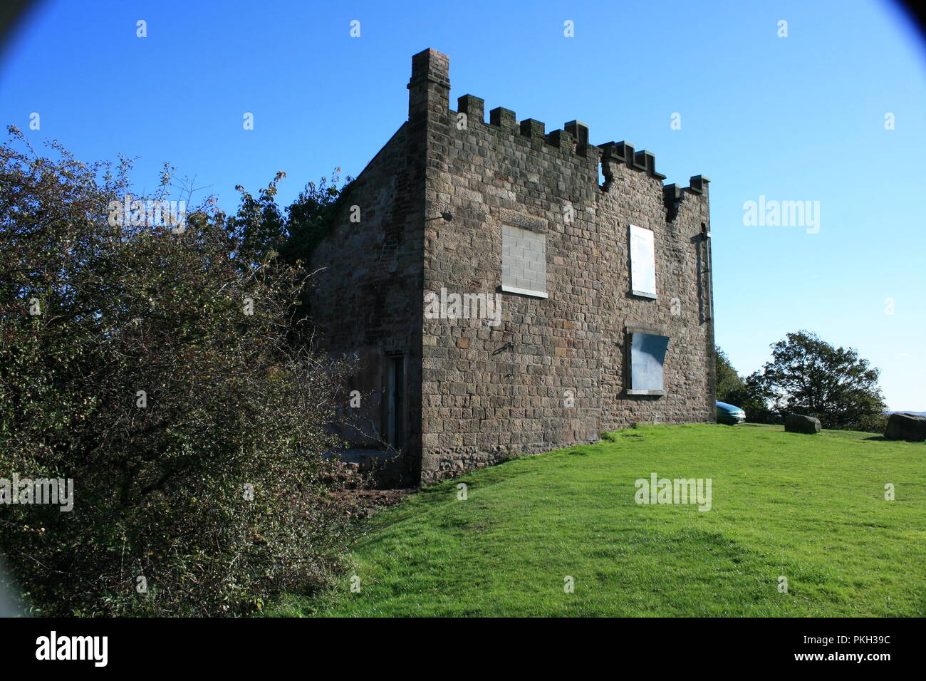 Boston Castle Rotherham rear Stock Photo - Alamy
