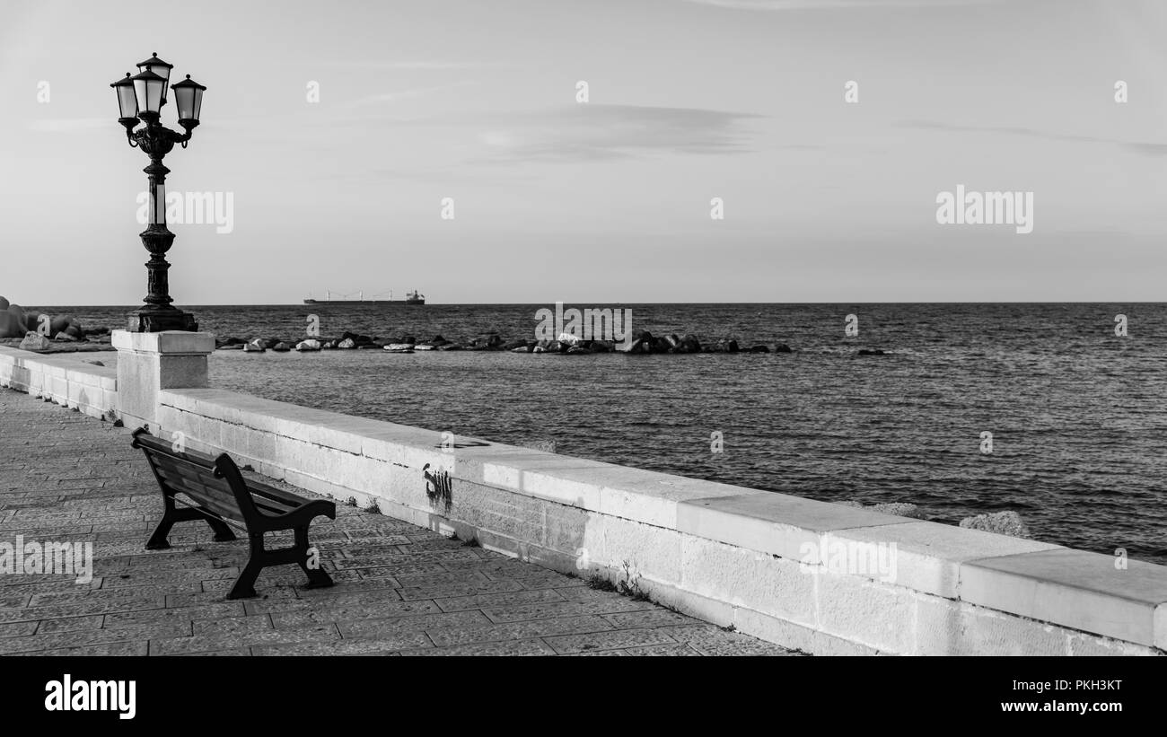 The sea of Bari Stock Photo - Alamy