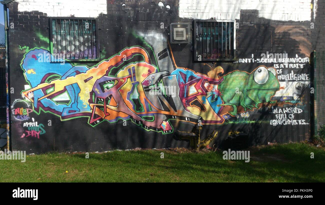 Graffiti Sheffield London Road Stock Photo - Alamy