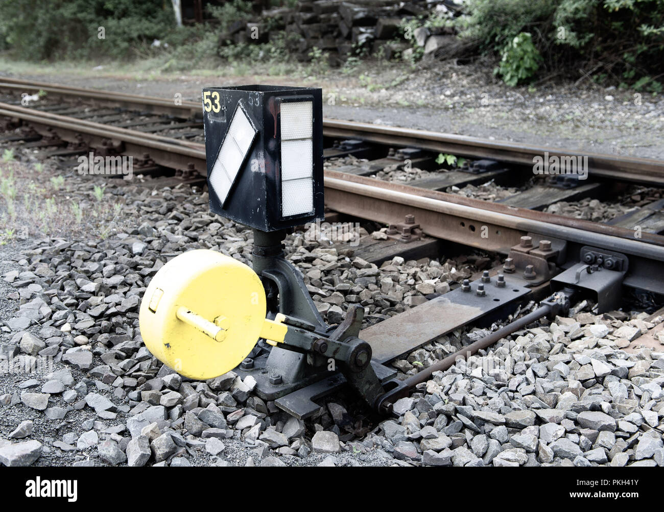 Old Railroad Track Switch Stock Photos & Old Railroad Track Switch ...