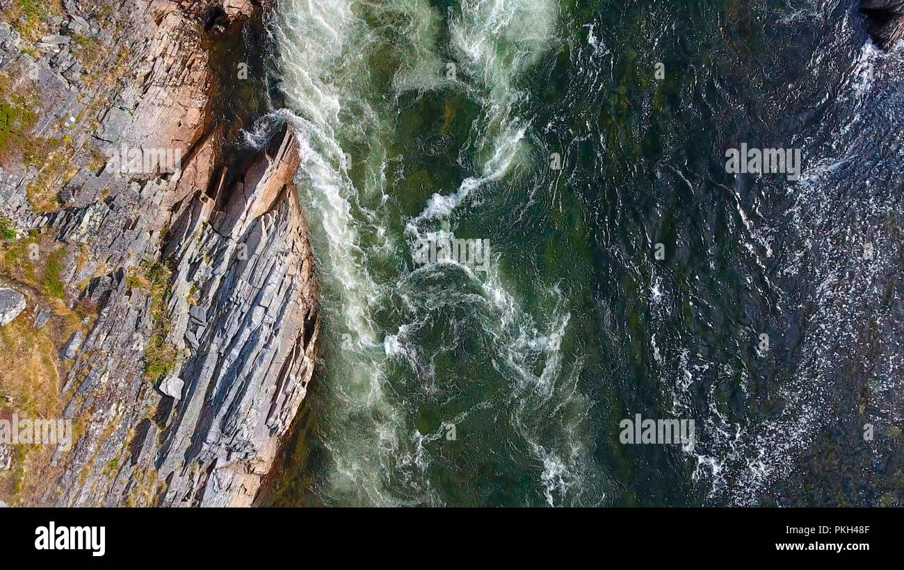 Top view of Beautiful mountain river, Norway Stock Photo - Alamy