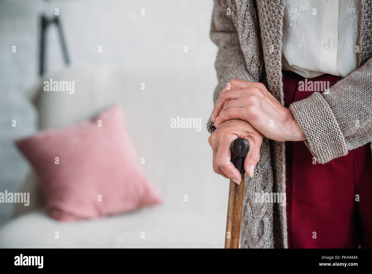 Wooden walking stick hi-res stock photography and images - Alamy