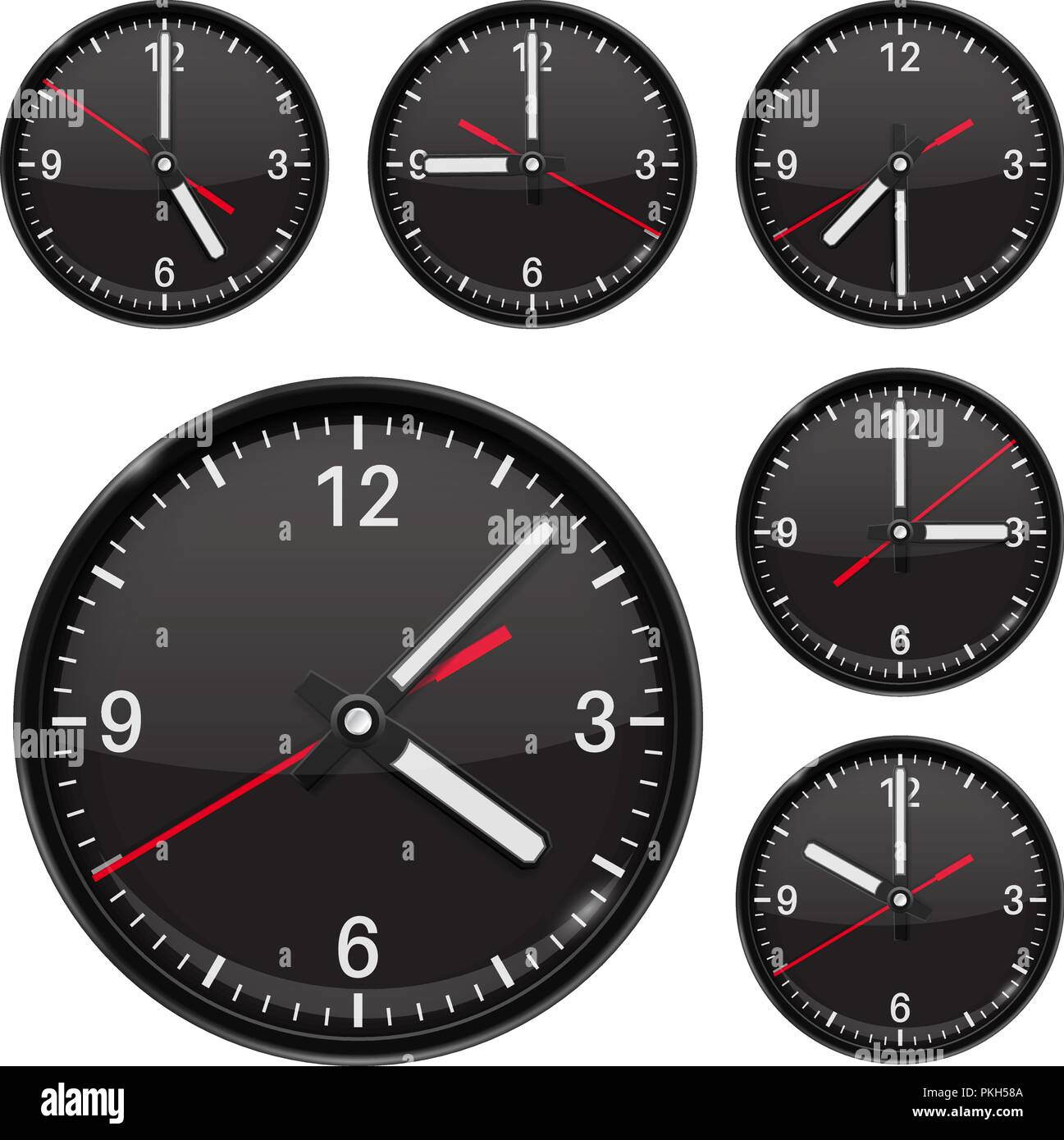 3d alarm clock Stock Vector Images - Alamy