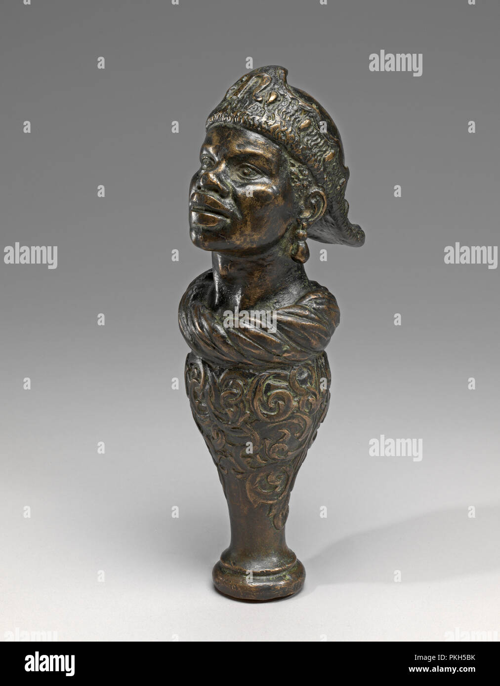 Handle in the Form of a Moor's Head. Dated: 17th century. Dimensions ...