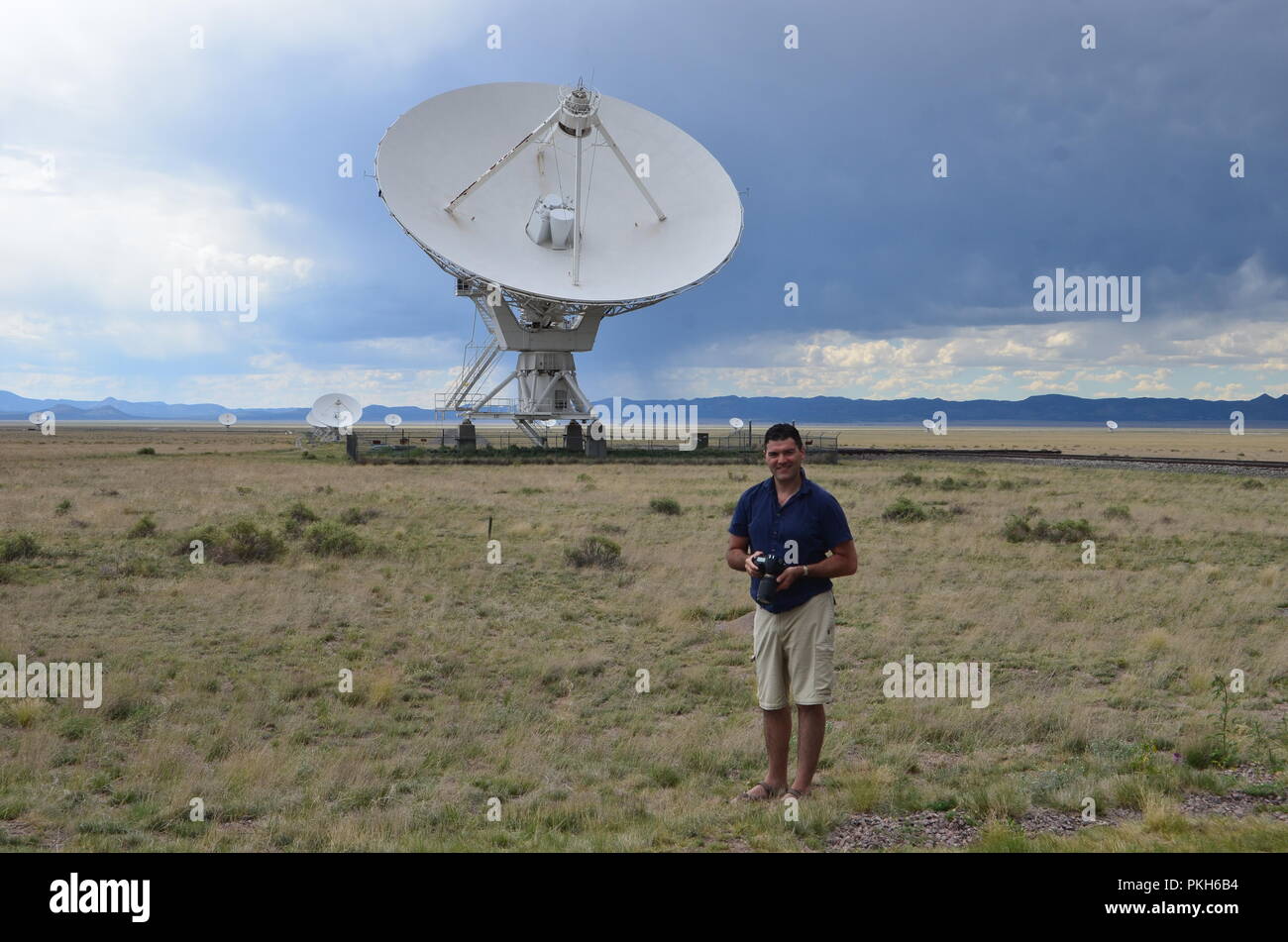 Very Large Array satellite dishes, New Mexico, USA Stock Photo - Alamy