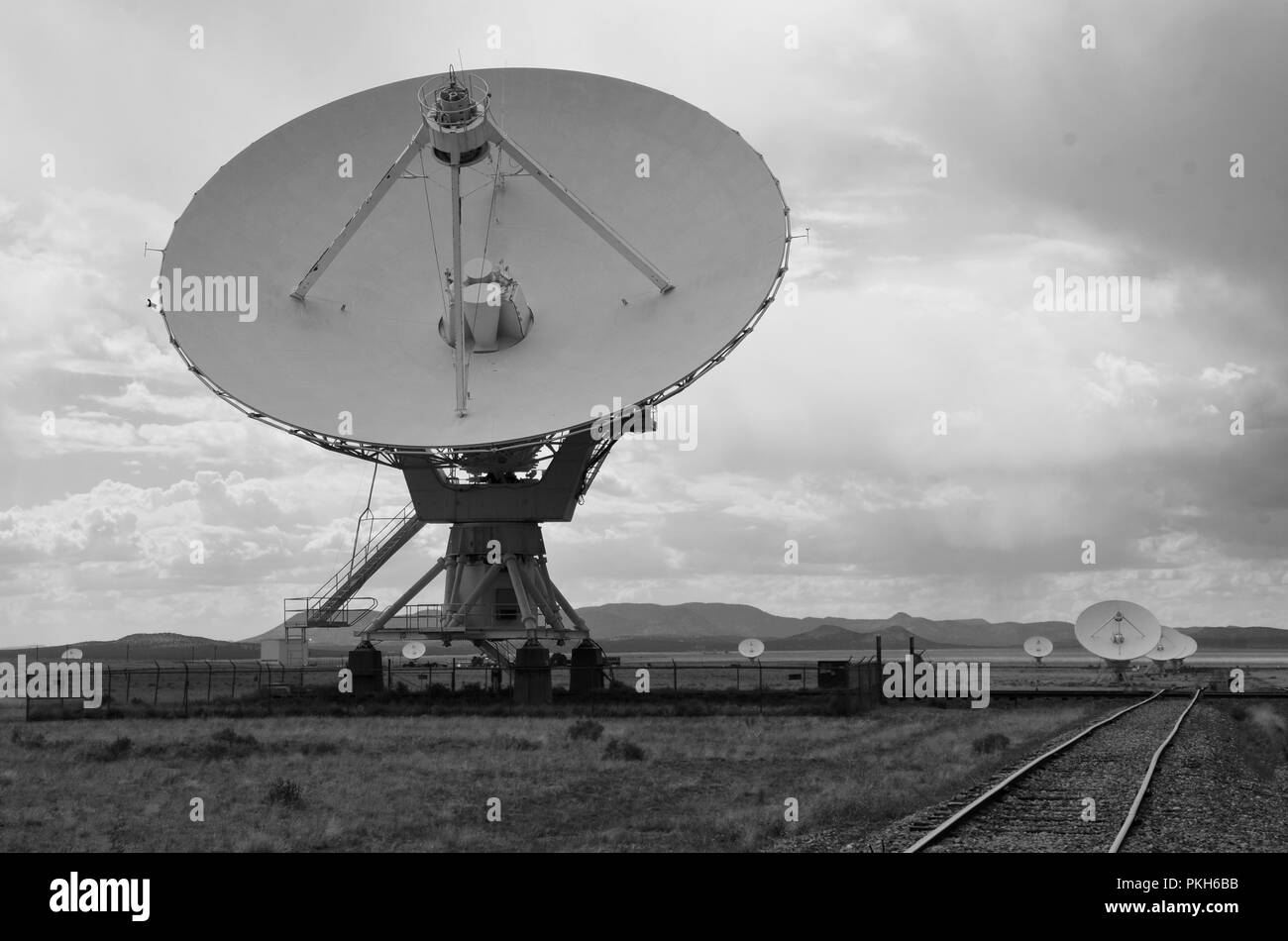 Very Large Array satellite dishes, New Mexico, USA Stock Photo - Alamy