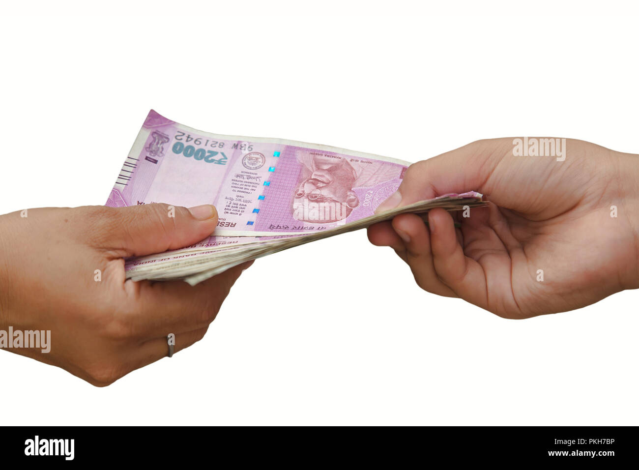 Rupees holding hi-res stock photography and images - Alamy