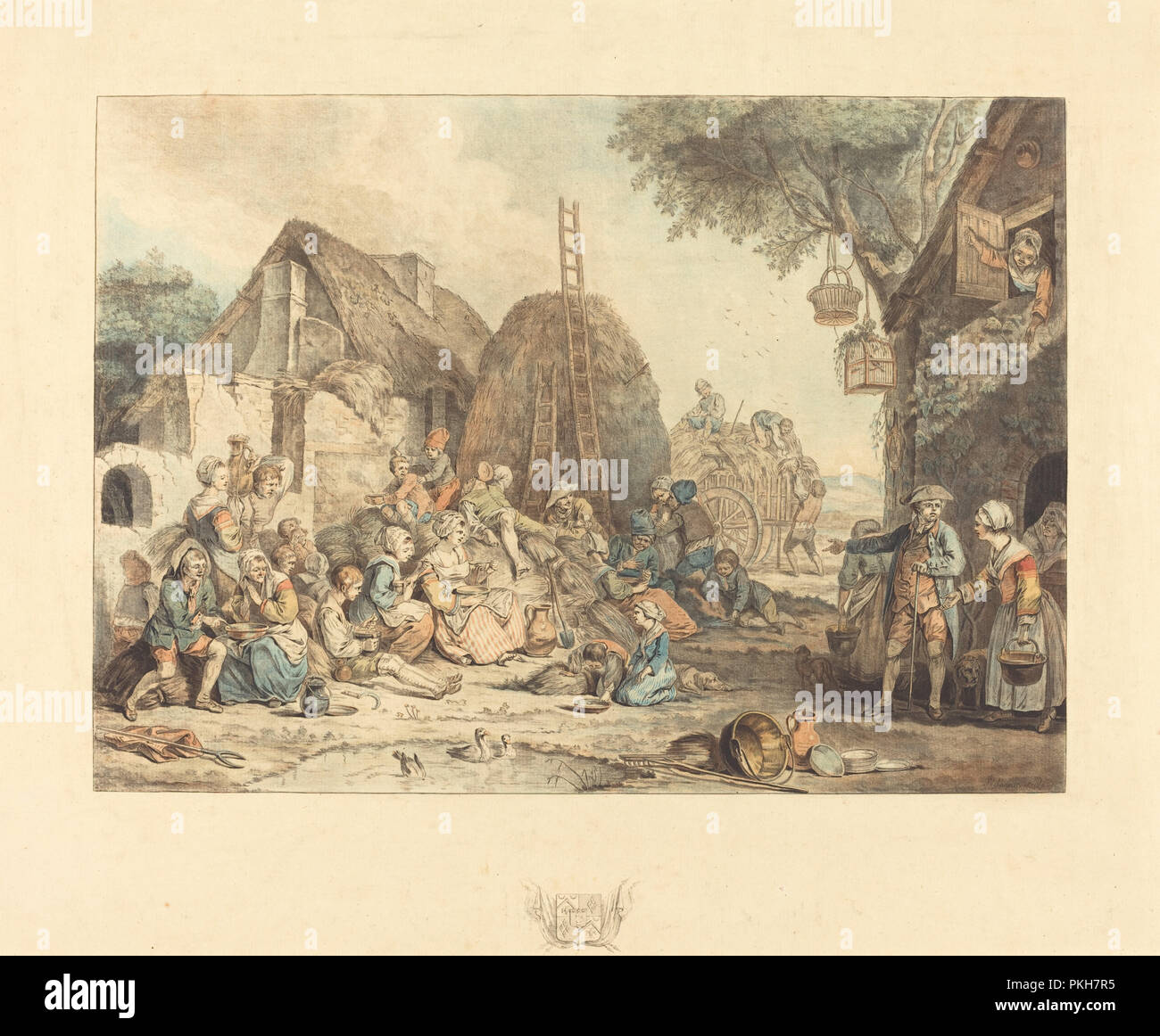 Jean francois janinet after pierre alexandre wille hi-res stock ...