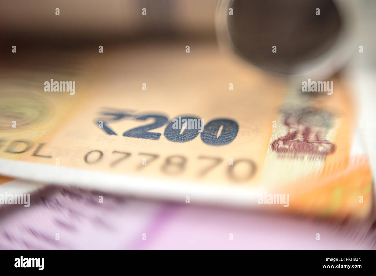 200 Rupee Indian banknote Stock Photo - Alamy