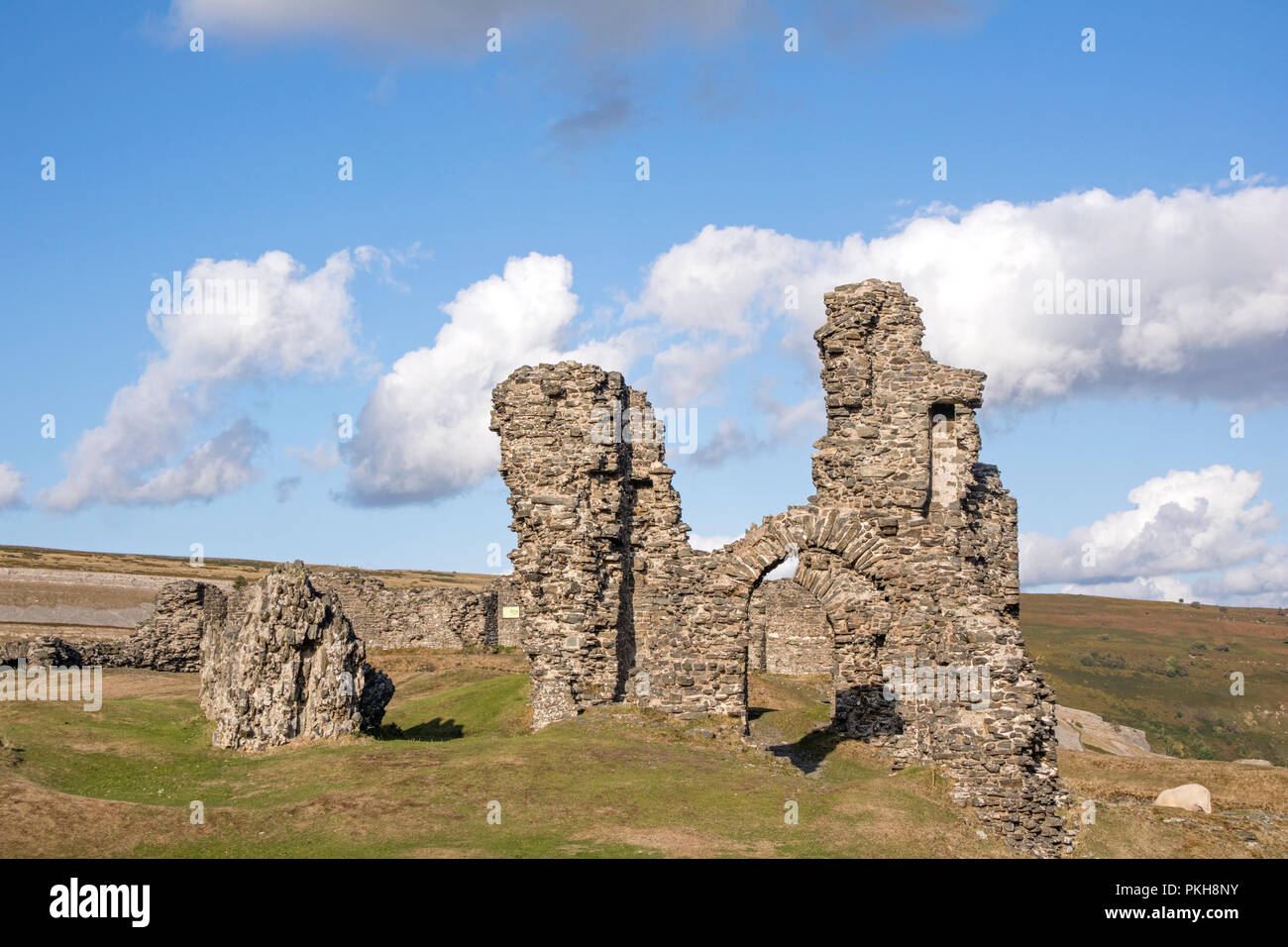 Castell Dinas Brân,"Crow Castle" a medieval castle occupying a ...
