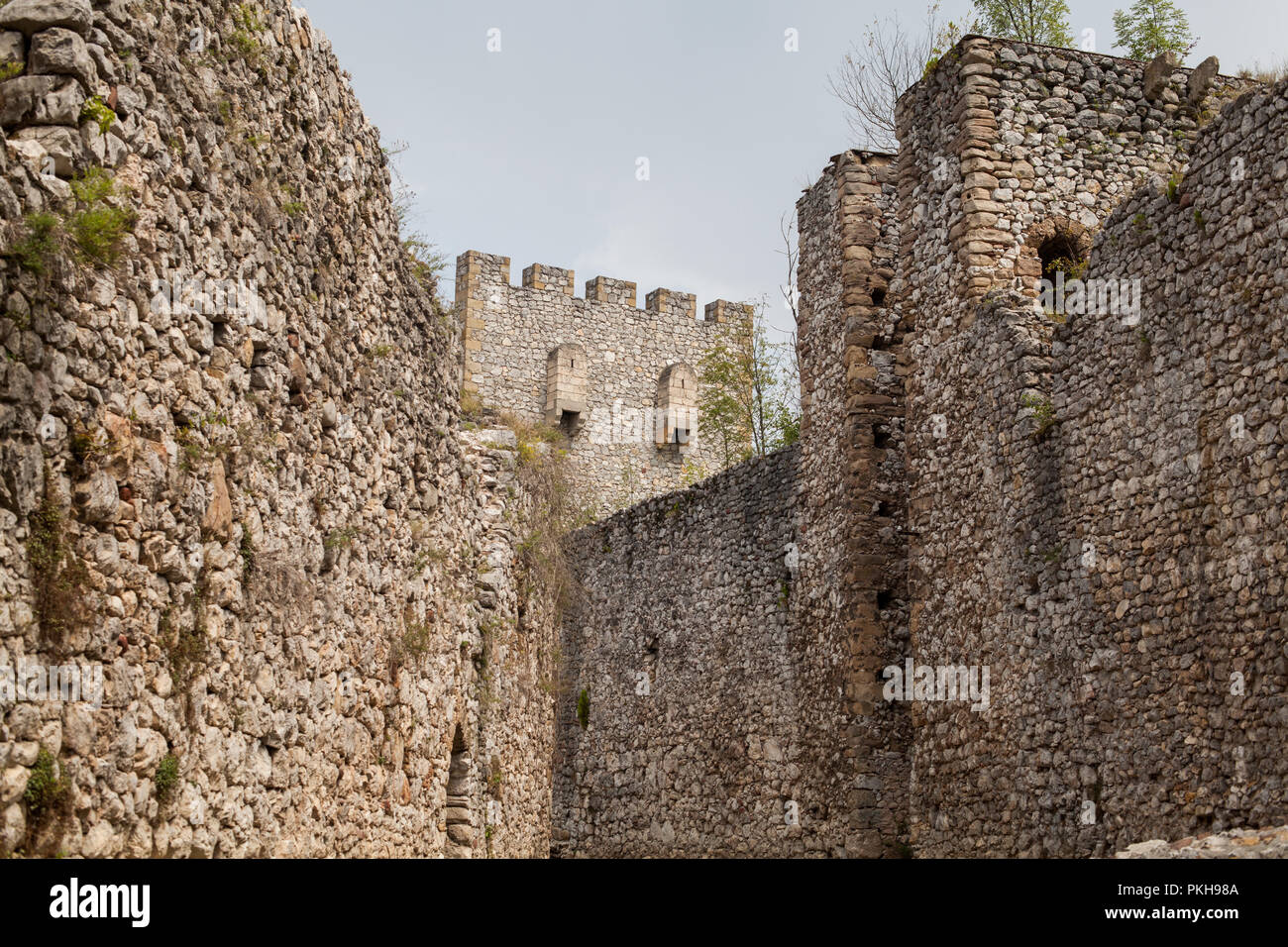 Serbian medieval fortification, Fortified Manasija Monastery Stock ...